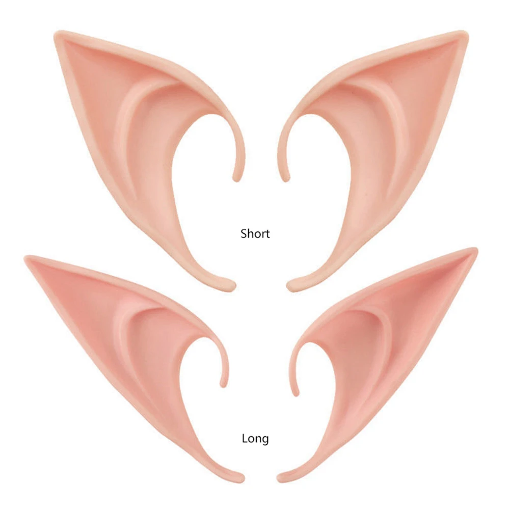 1-Pair-Latex-Masquerade-Accessories-Elf-Ear-Soft-Pointed-Ear-Tips-Anime ...