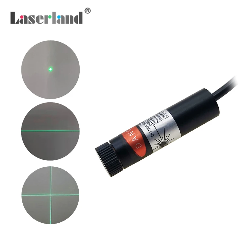 12mm Focusable 520nm 20mW Dot/Line/Cross Laser Module for Marking ...