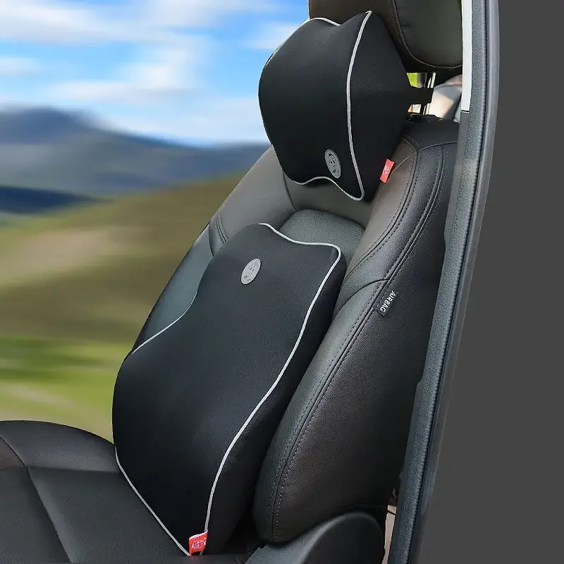 Comfort-Car-Cushion-Relieve-Lower-Back-Pain-Lumbar-Pillow-Memory-Foam ...