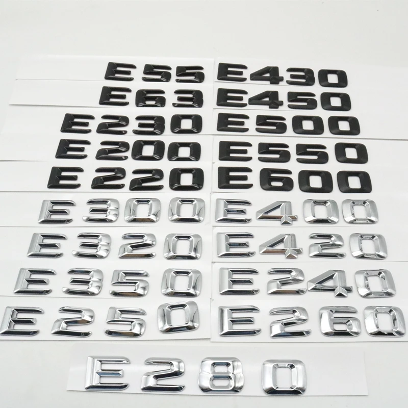 Trunk Emblem Badge Logo For Mercedes Benz E-Class W210 W211 E43 E53 E63 ...