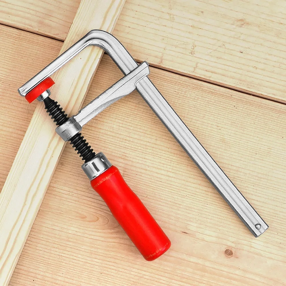 120-160-200-300mm-Guide-Rail-Clamps-with-Wood-Handle-Screw-Action-Arm ...