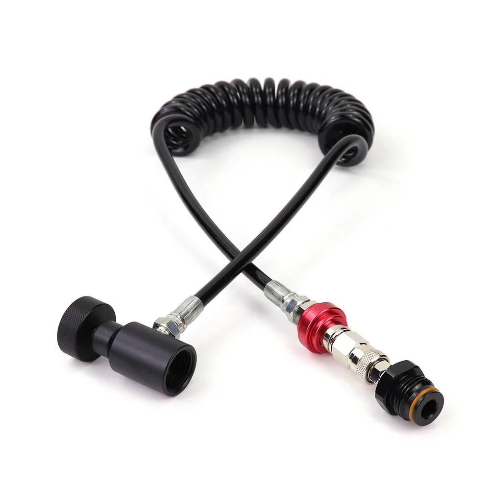 Coil-Remote-Hose-Line-For-Paintball-With-Slide-Check-and-8MM-Quick ...