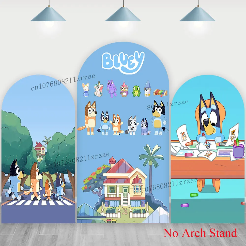 The Bluey Dog Theme Arch Backdrop Children Boys Baby Shower Party Room ...