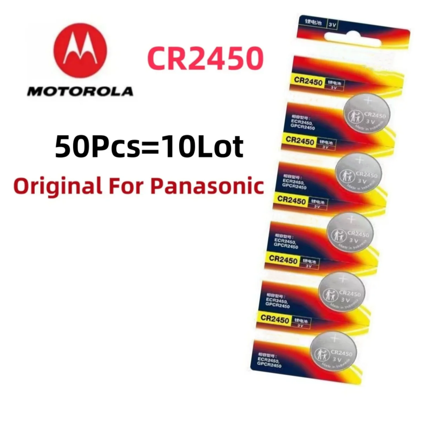 25-PCS-Original-For-Panasonic-CR2450-Watch-Buttom-Battery-5029LC ...
