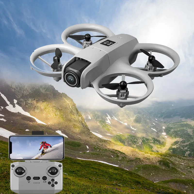 New H21 Mini Drone Rotating Colorful Light Quadcopter Drone RC Aircraft ...