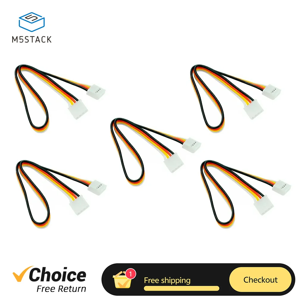 M5STACK-Accessory-Unbuckled-Grove-Cable-HY2-0-4Pin-20cm-10cm-5Pcs-for ...