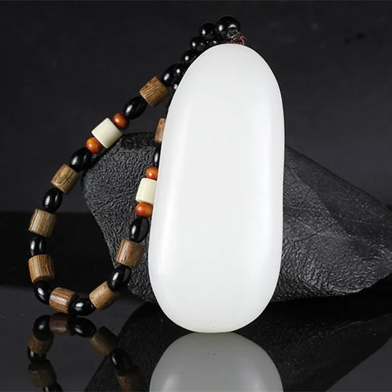 Afghanistan white jade primary color original leather stone one picture ...