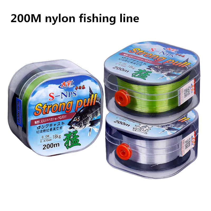 200M-Nylon-fishing-line-2-33LB-Japanese-Durable-Monofilament-Sea ...