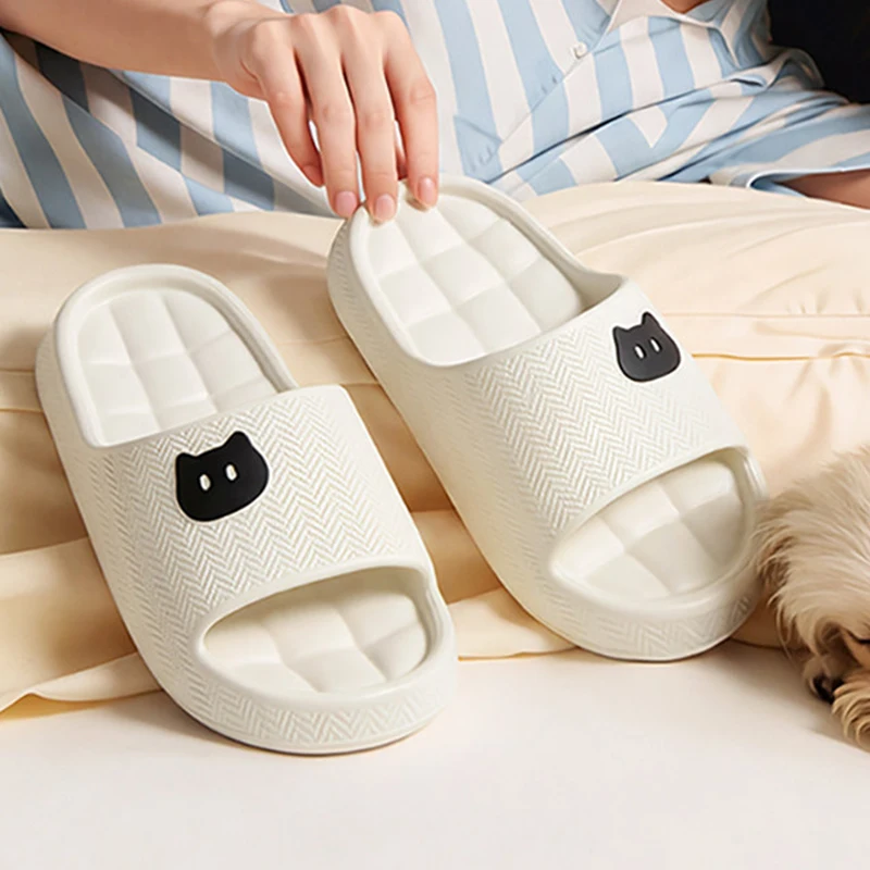 Summer Cute Platform Slippers for Women 2026 New Silent Non Slip ...