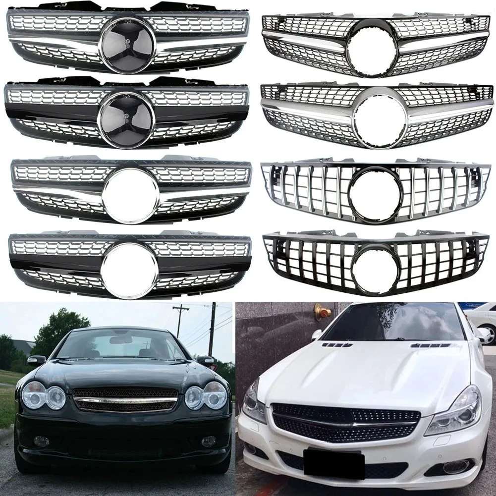 Suitable for Front Racing Facelift Grilles Upper Grille For Mercedes ...