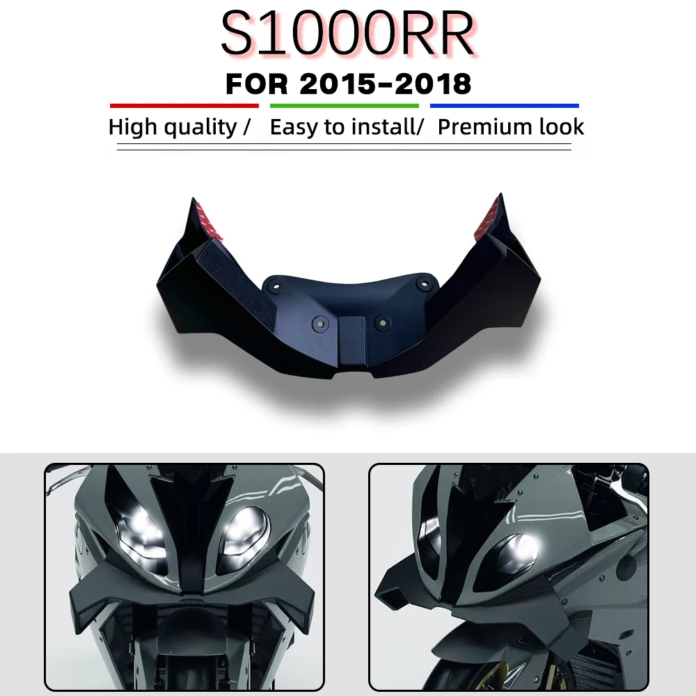 For BMW S1000RR 2015 2016-2018 Motorcycle Beak Winglet Downforce Naked ...