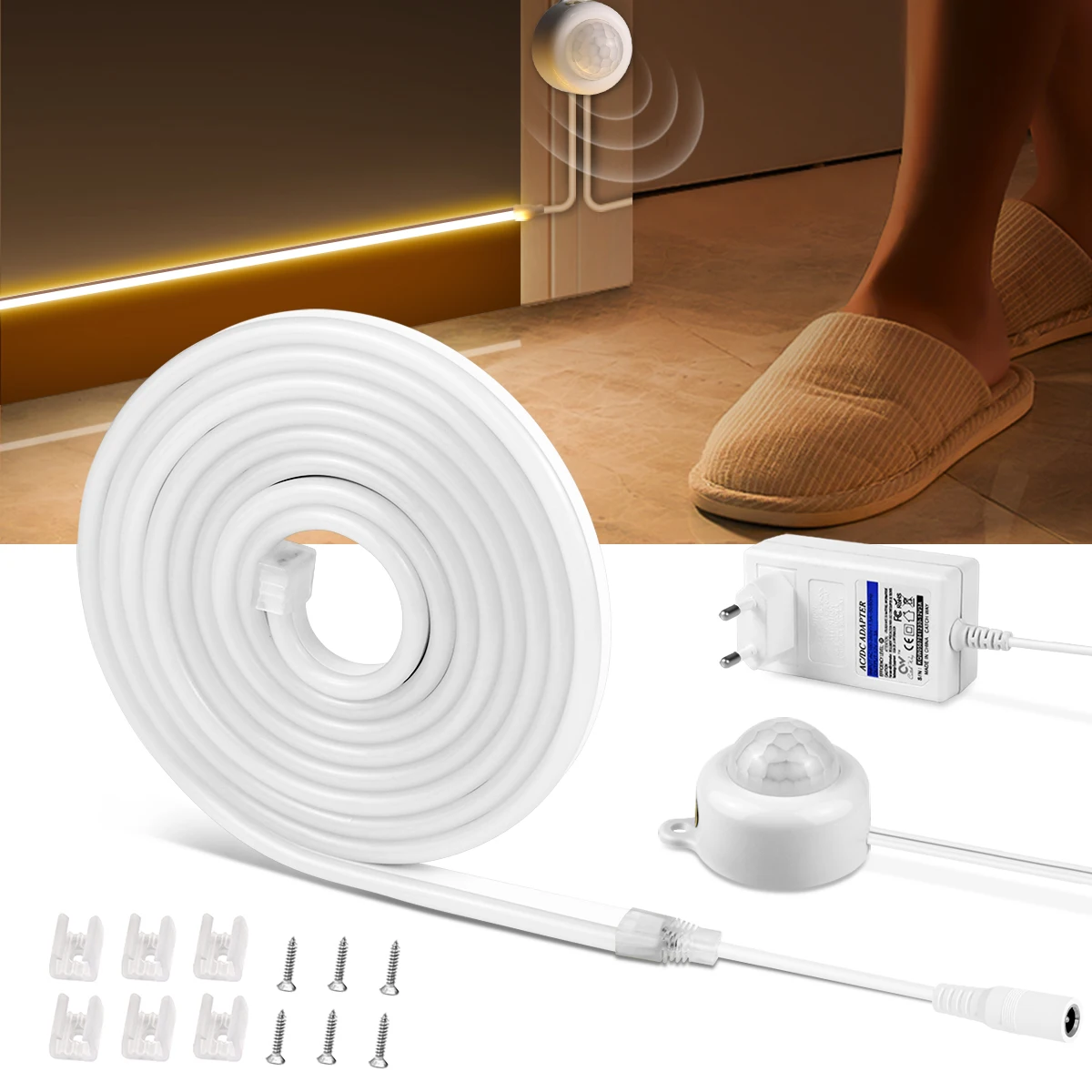 Wireless-PIR-Motion-Sensor-LED-Strip-Light-Neon-Sign-12V-Neon-Lights ...