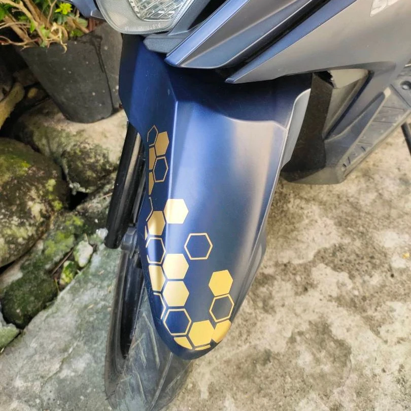 Motorcycle-Front-Fender-Comb-Universal-Stickers-Motor-Honeycomb-Body ...