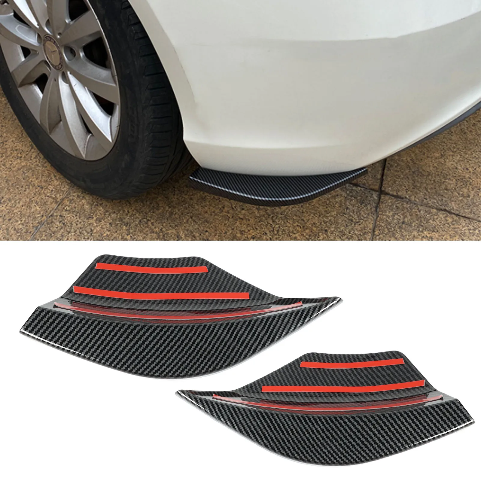 2pcs-Car-Rear-Bumper-Side-Diffuser-Splitter-Lip-Left-Right-Aerodynamic ...