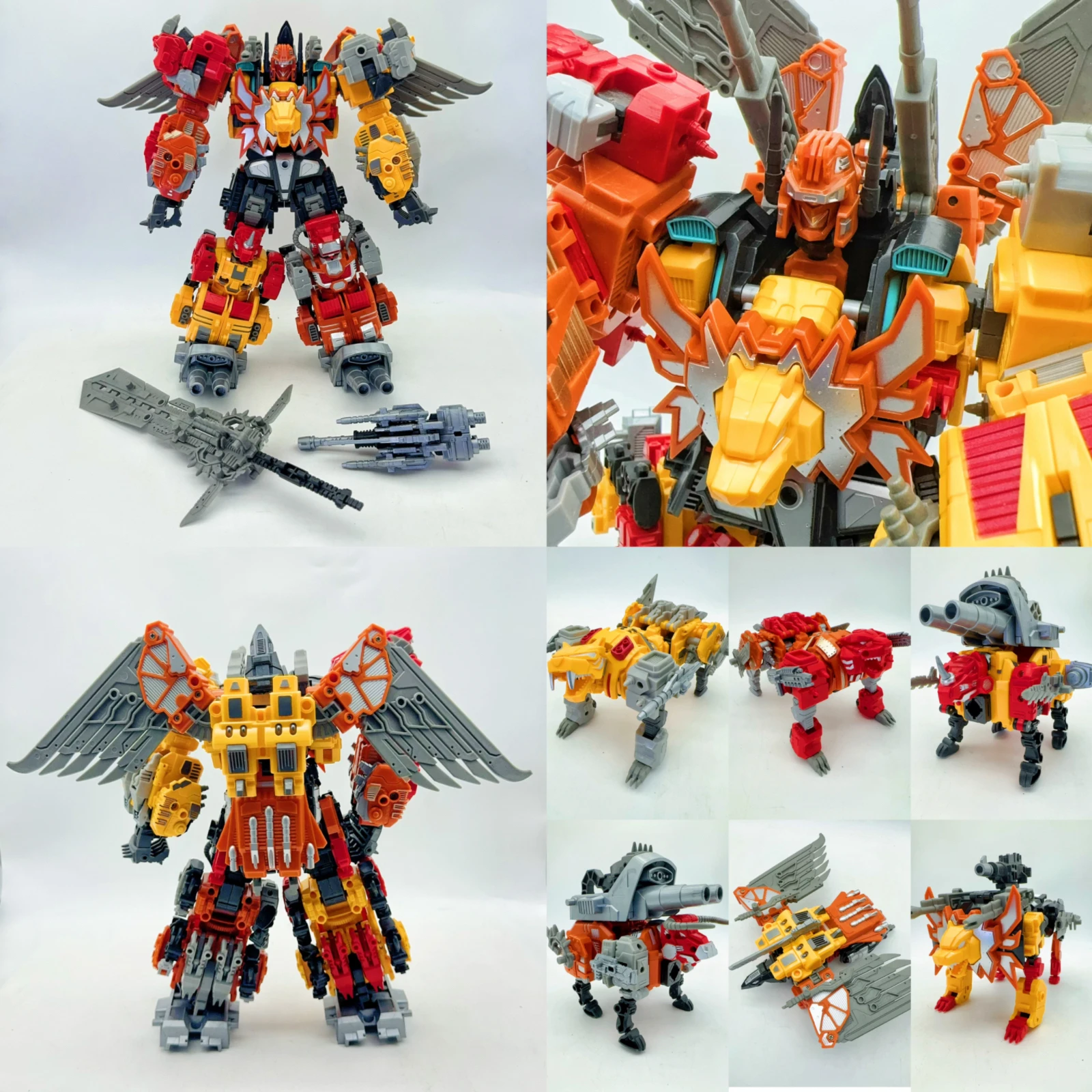 TENGYANG-30CM-Predaking-Transformation-6-IN-1-Predacons-5-IN-1-Action ...