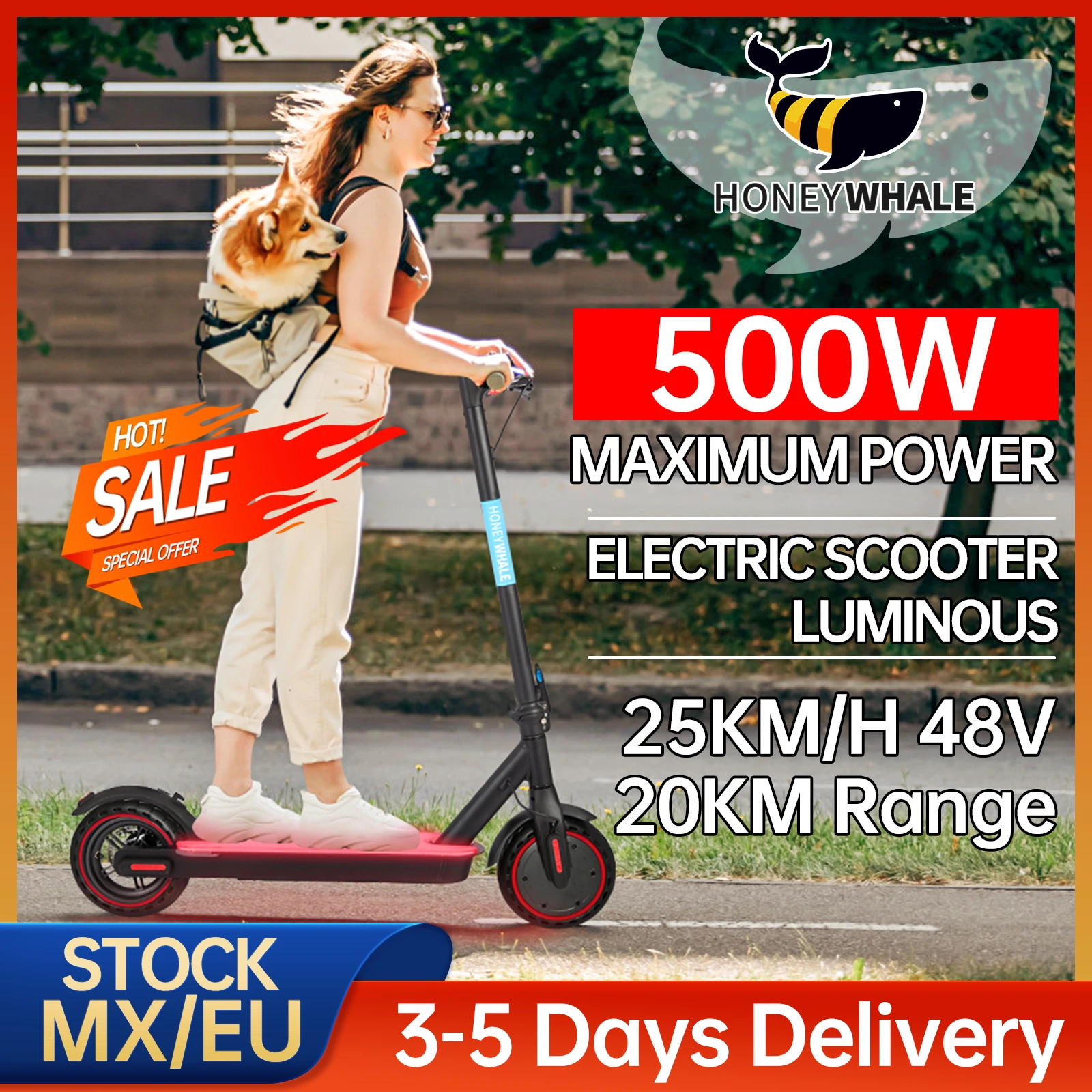 HONEYWHALE-S2-foldable-electric-Scooter-for-adults-brushless-Motor ...