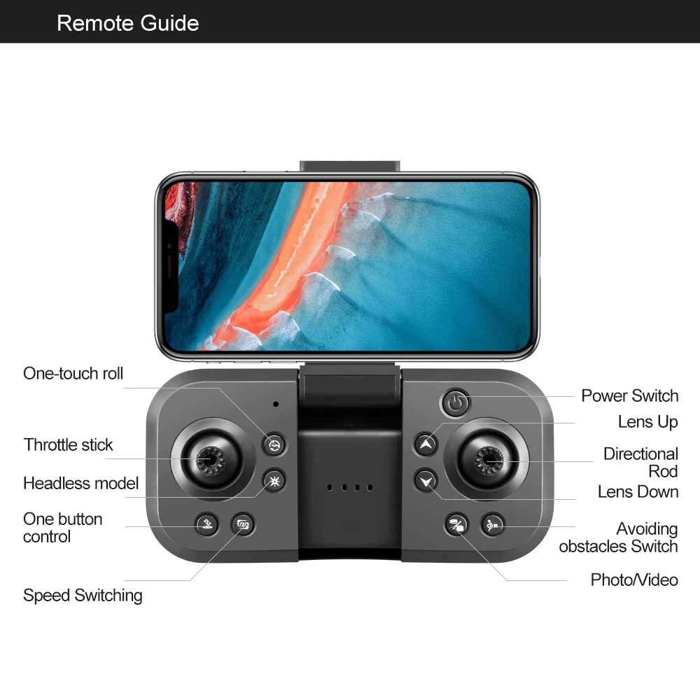 Xiaomi S2S Brushless Drone 8K Professional HD Aerial Photography Dual-Camera Omnidirectional ...