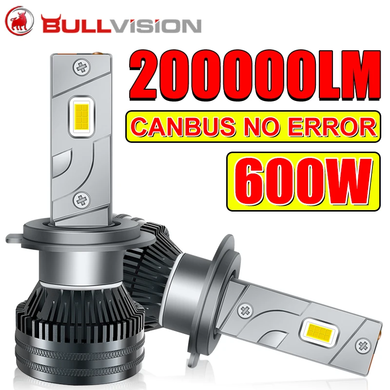Bullvision-K5C-H7-LED-Headlight-200000LM-4300K-6000K-Led-H4-H11-H8-5570 ...