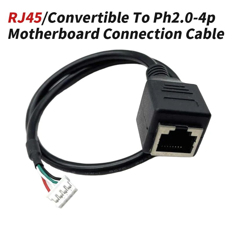 RJ45 to PH2.0 Wire Connector 4pin White 1.25mm Industrial Control ...