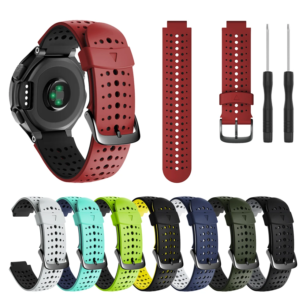 Sport Silicone Wrist Strap For Garmin Forerunner 235 220 230 620 630 ...