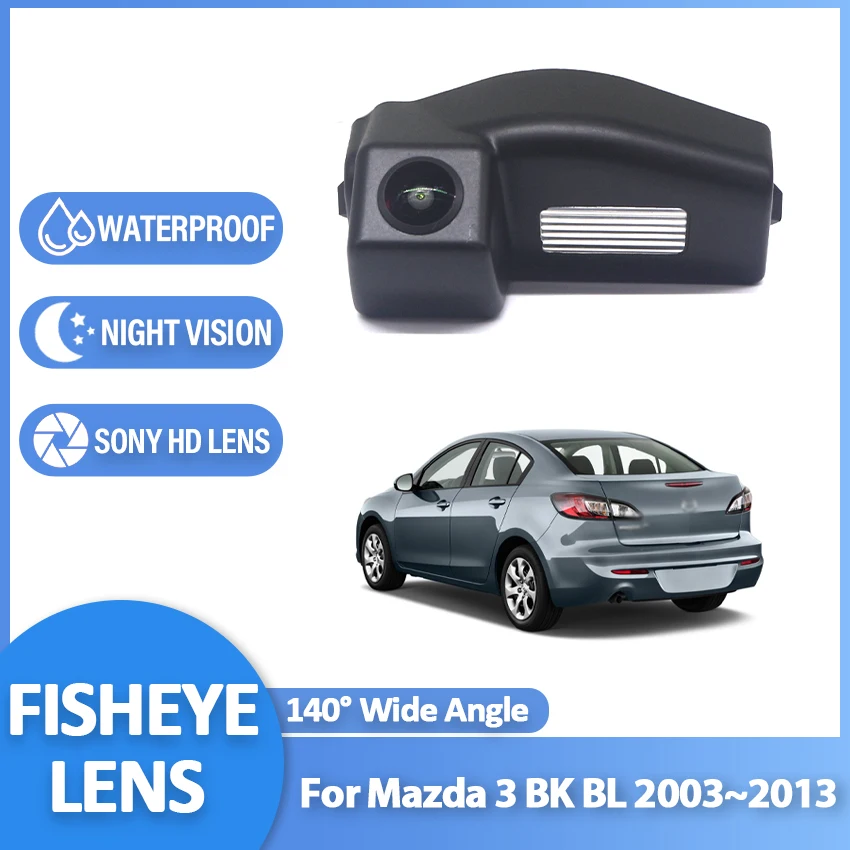 CCD-HD-Fisheye-telecamera-per-retromarcia-per-Mazda-3-BK-BL-2003-2004 ...