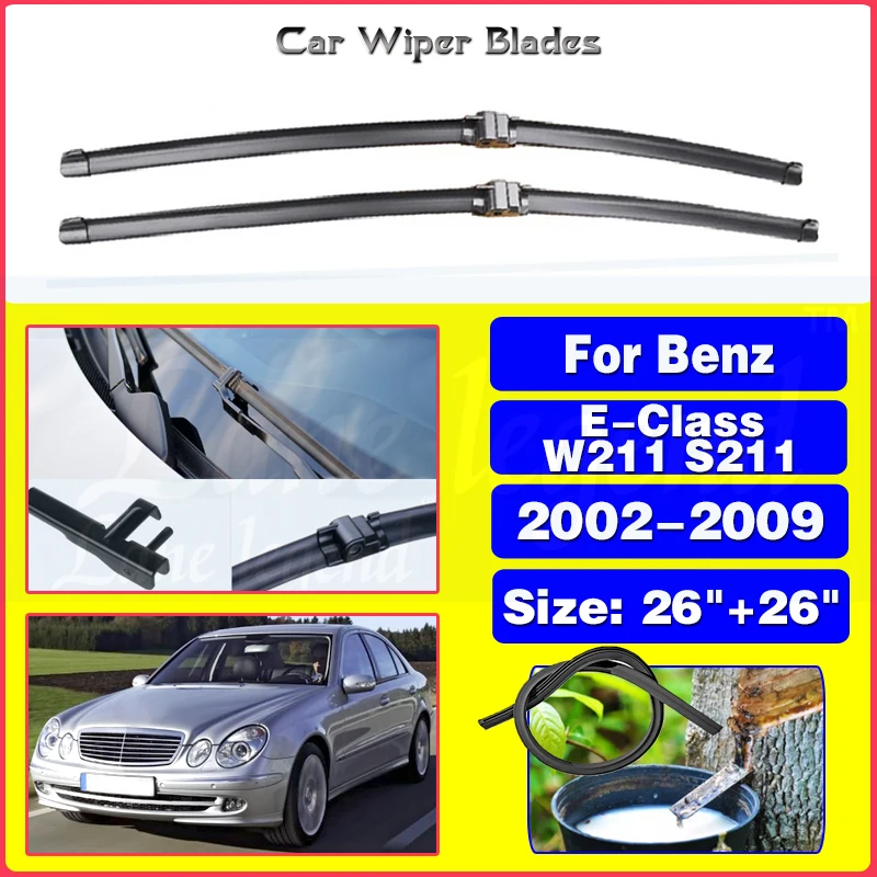Car Wiper LHD Front Wiper Blades For Mercedes Benz E Class W211 S211 ...