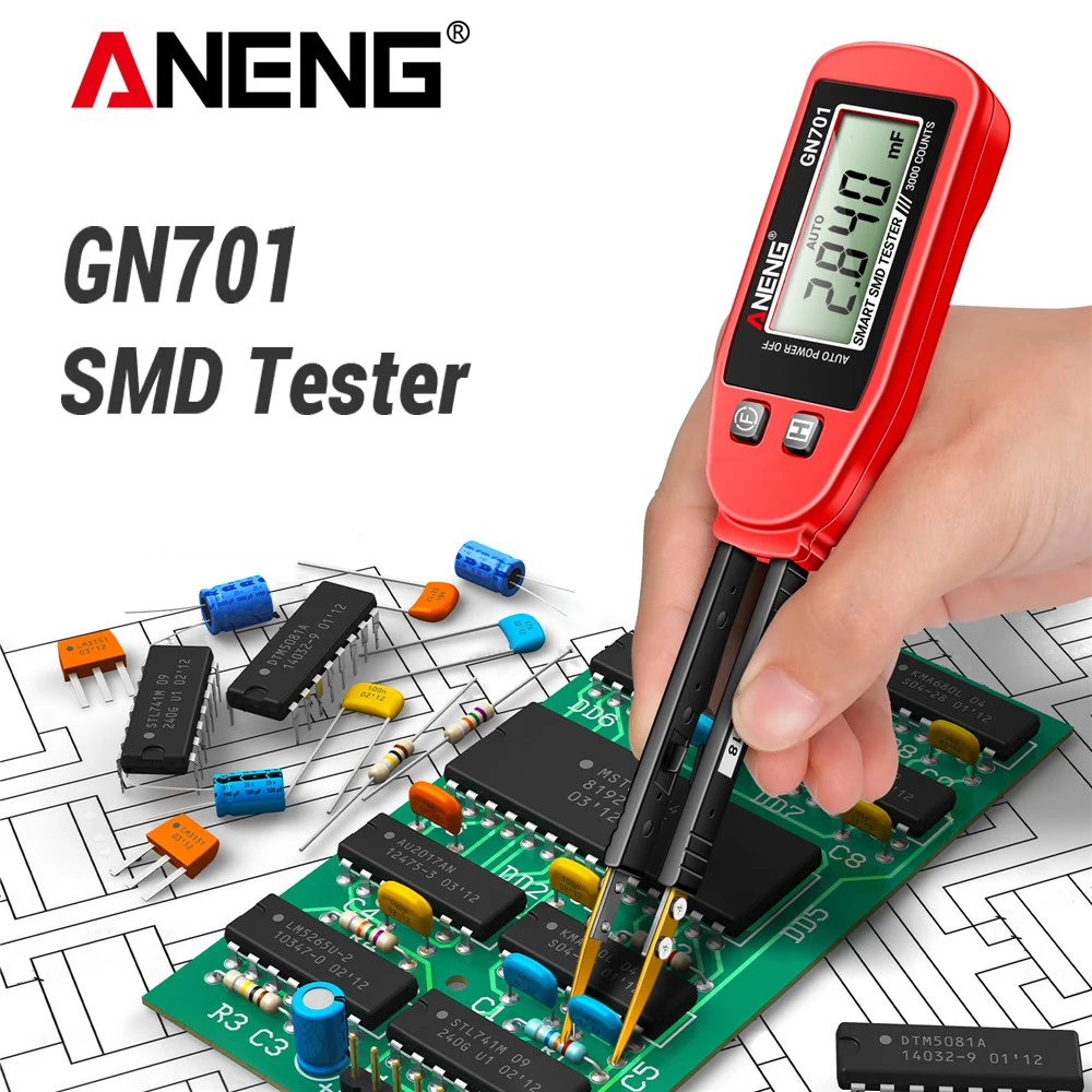ANENG-GN701-Digital-Smart-SMD-Tester-Electrical-Multimeter-Resistance ...
