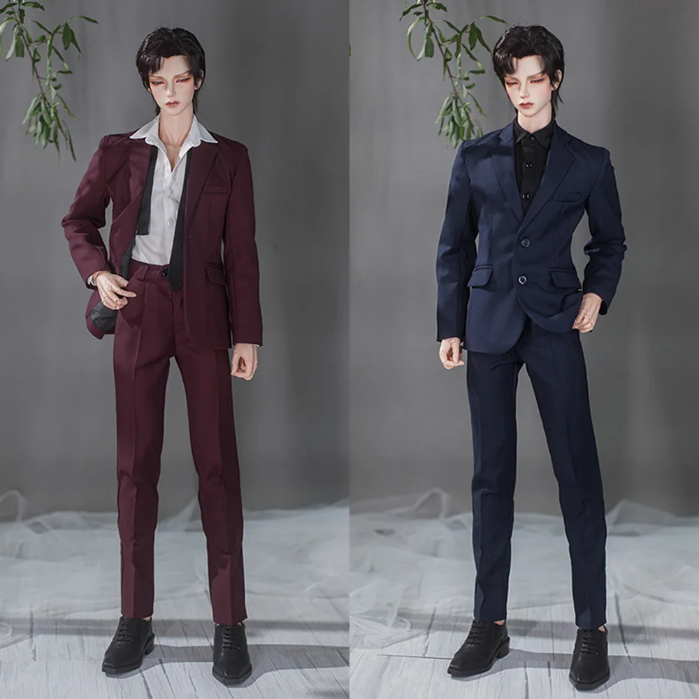Custom-made-BJD-Dolls-SD17-Uncle-Clothes-Set-Deep-Blue-and-Dark-Wine ...