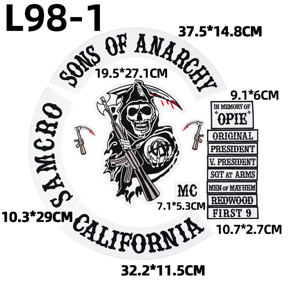 Sons Of Anarchy Patches Opie