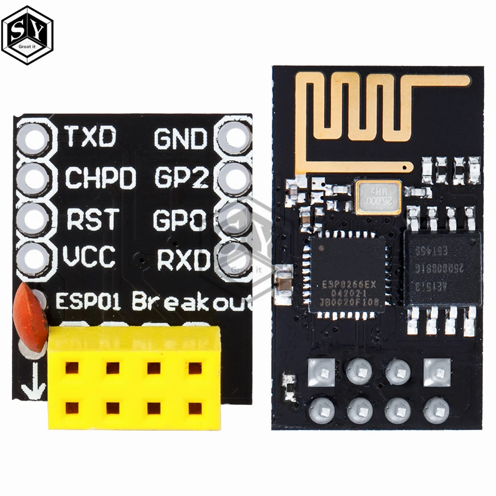 ESP-01-Esp8266-ESP-01S-Model-Of-The-ESP8266-Serial-Breadboard-Adapter ...