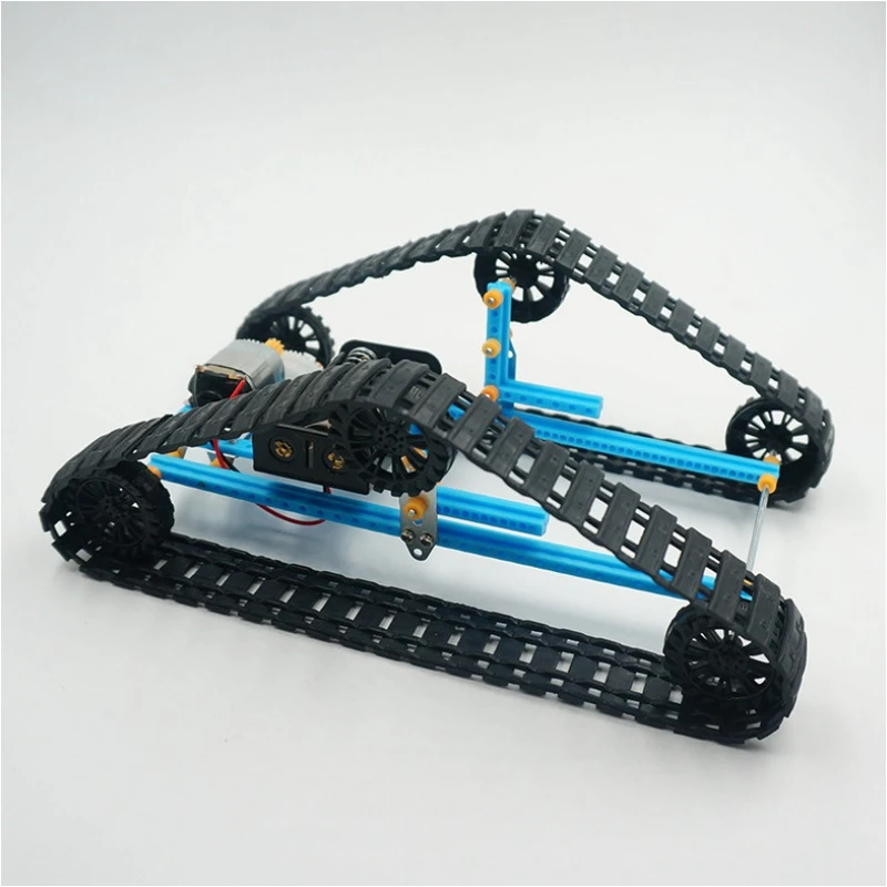 DIY Conveyor Model Children Handmade Tank Model Electric Conveyor ...