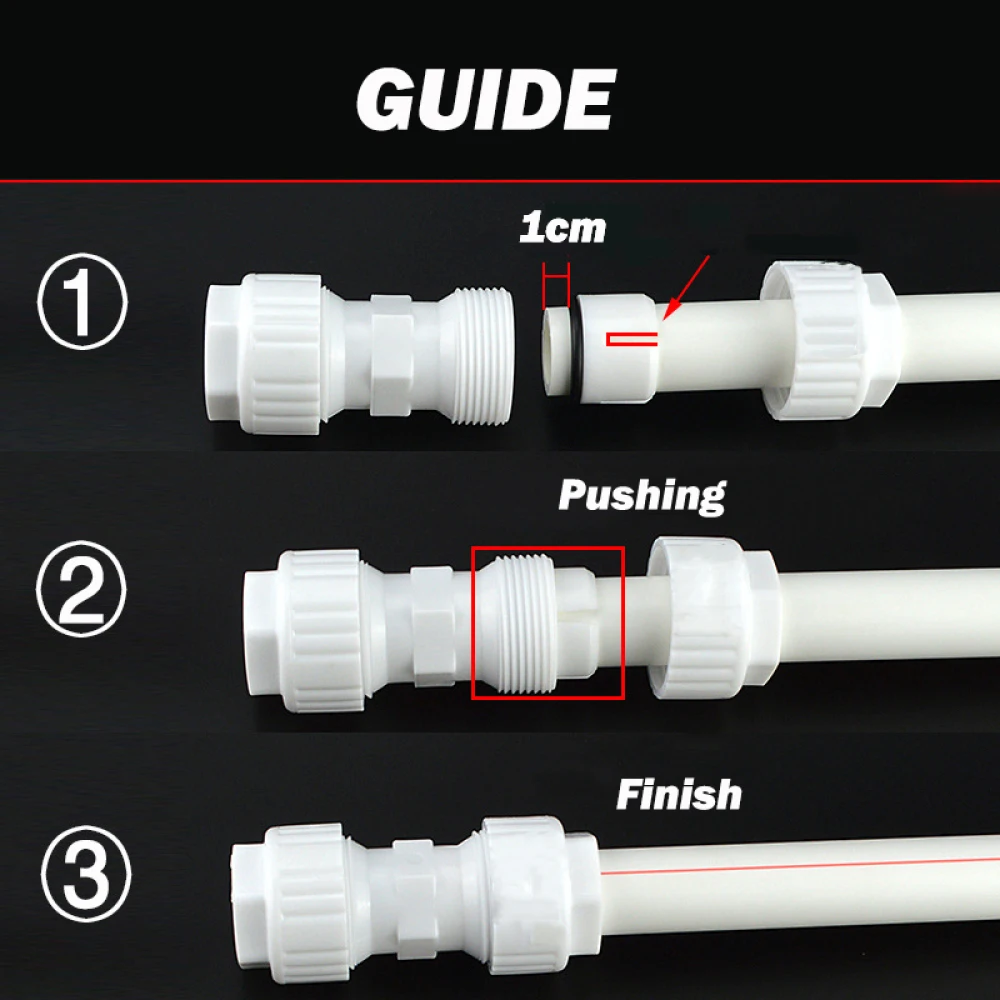 20mm-32mm Elbow Bend Overflow Connector Pipe Joints Garden Water ...