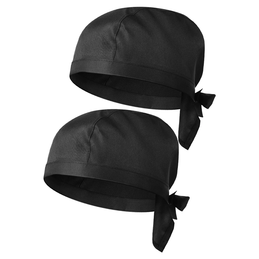 2pcs-Chef-Hats-Restaurant-Chef-Headscarf-Hat-Baker-Catering-Cooking-Cap ...