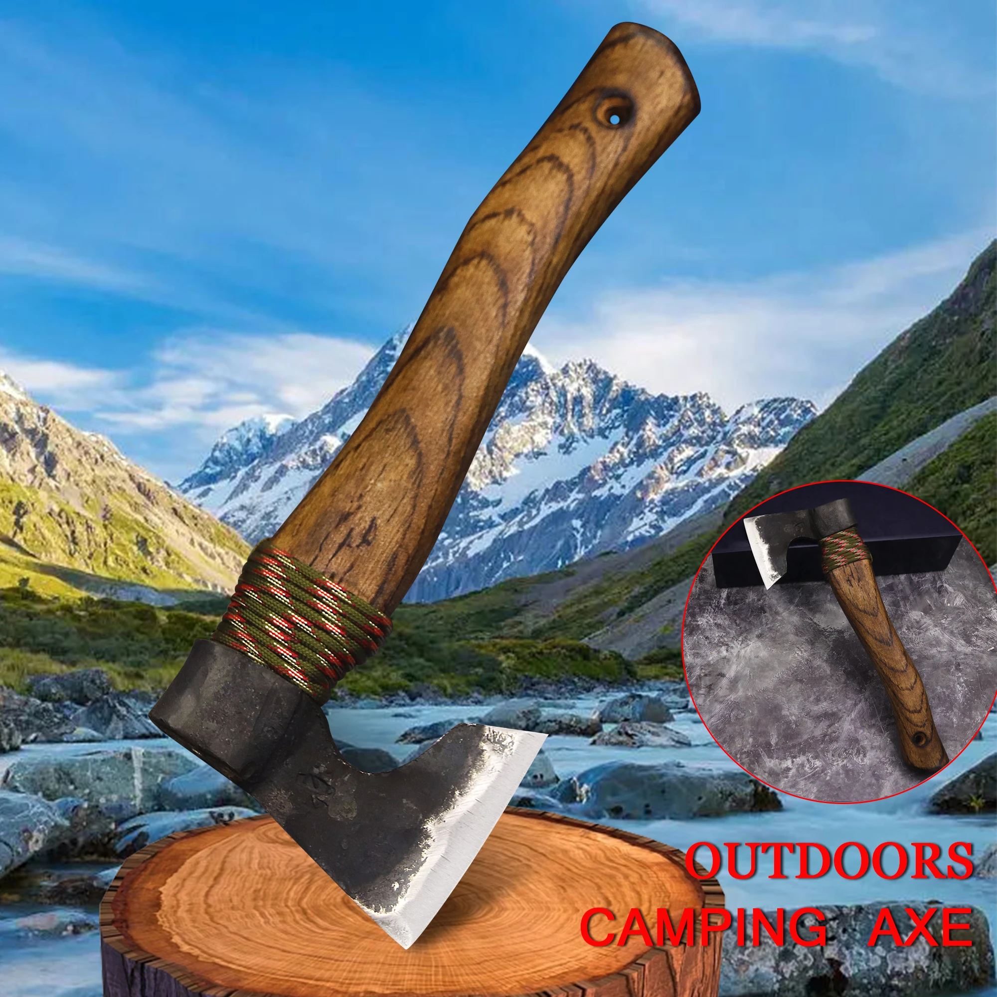 WPKOPYA American 2 styles handmade high hardness light tactical axe ...