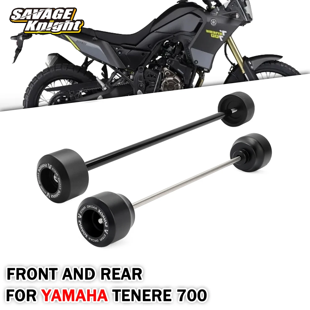 TENERE700-Front-Rear-Axle-Fork-Crash-Slider-Motorcycle-Wheel-Protecto ...