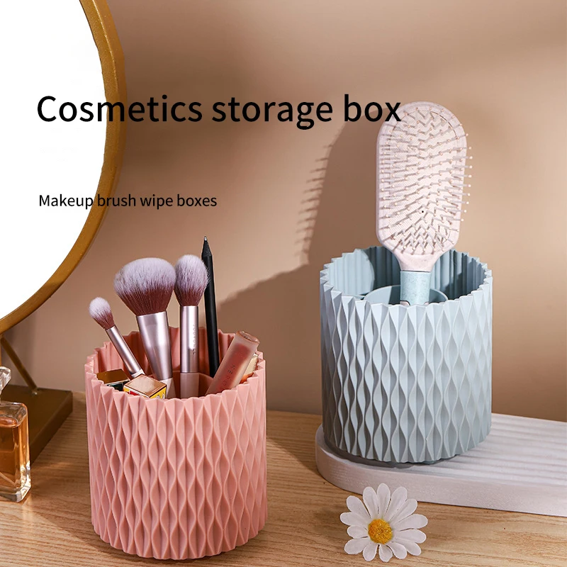 Rotating-Makeup-Brush-Cup-Holder-Storage-Box-Organizer-Multi-functional ...