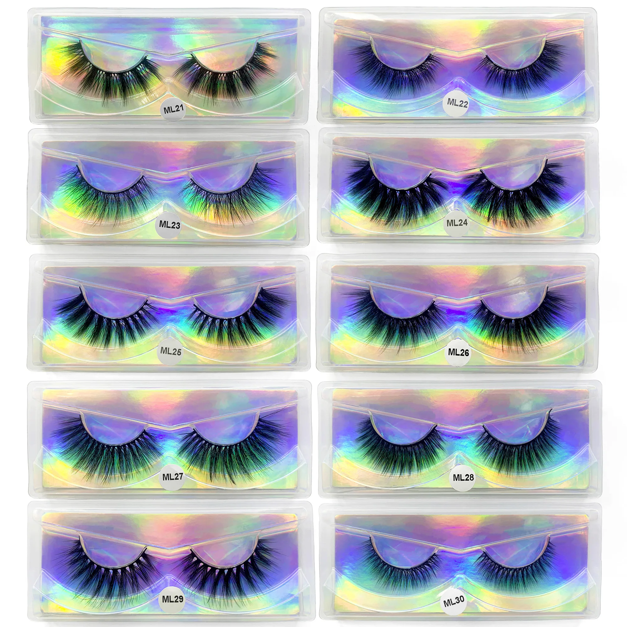 10pairs-6D-Mink-Eyelashes-Wholesale-Lashes-Random-Style-Bulk-Volume ...