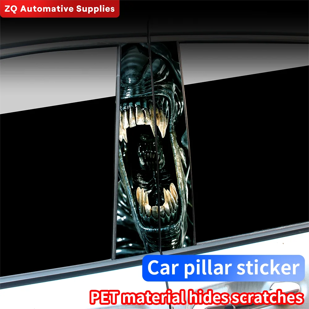Car-Alien-Stickers-Auto-B-Pillar-Waterproof-Decoration-Cover-Scratches ...