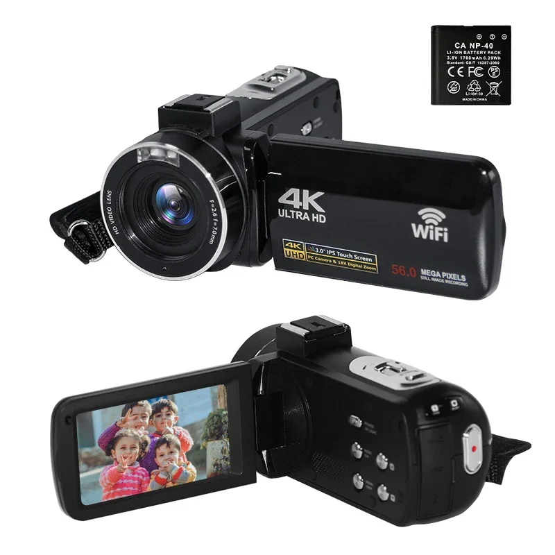 4K-Camcorder-Ultra-HD-56MP-Video-Blog-Camera-for-YouTube-Recording-18X ...