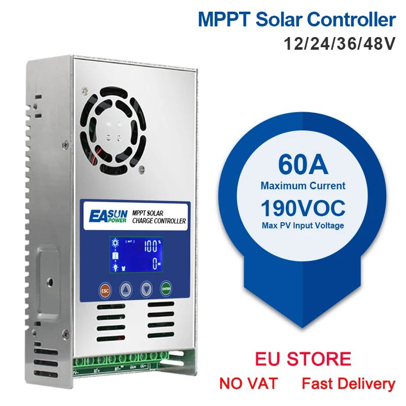 Easun mppt 60/80a Solar laderegler Blei Säure Lithium Batterie regulator 12V 24V 36V 48V Auto ...