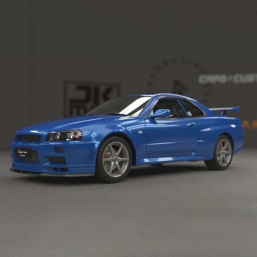 CAPO-GTR-R34-KIT-1-8-Simulation-RC-Electric-Remote-Control-Model-on ...