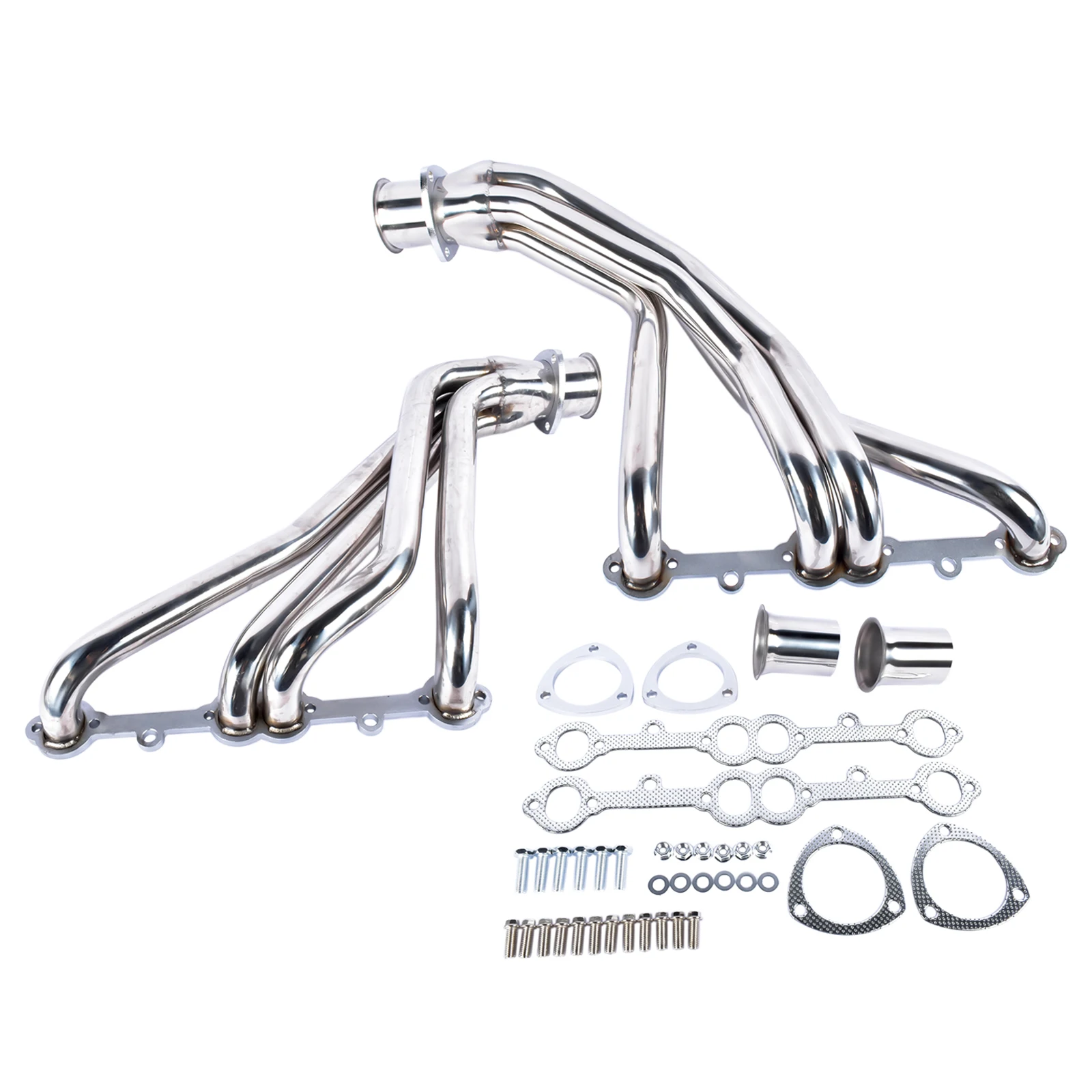 AP02 Stainless Steel Long Tube Headers for Small Block Chevy GMC Trucks ...