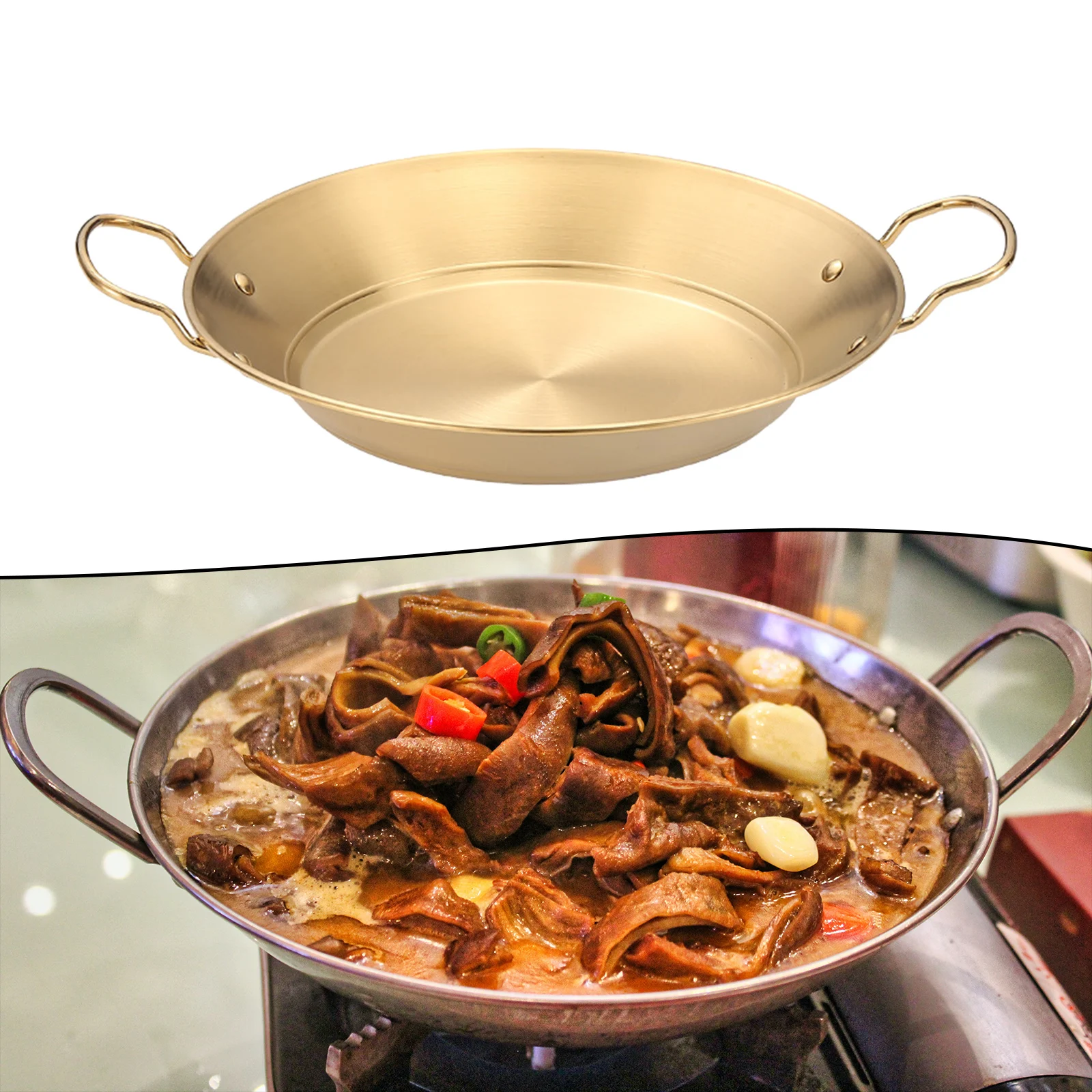 Seafood Troop Pot Fast Heating Household Double Ear Kitchen Cookware ...