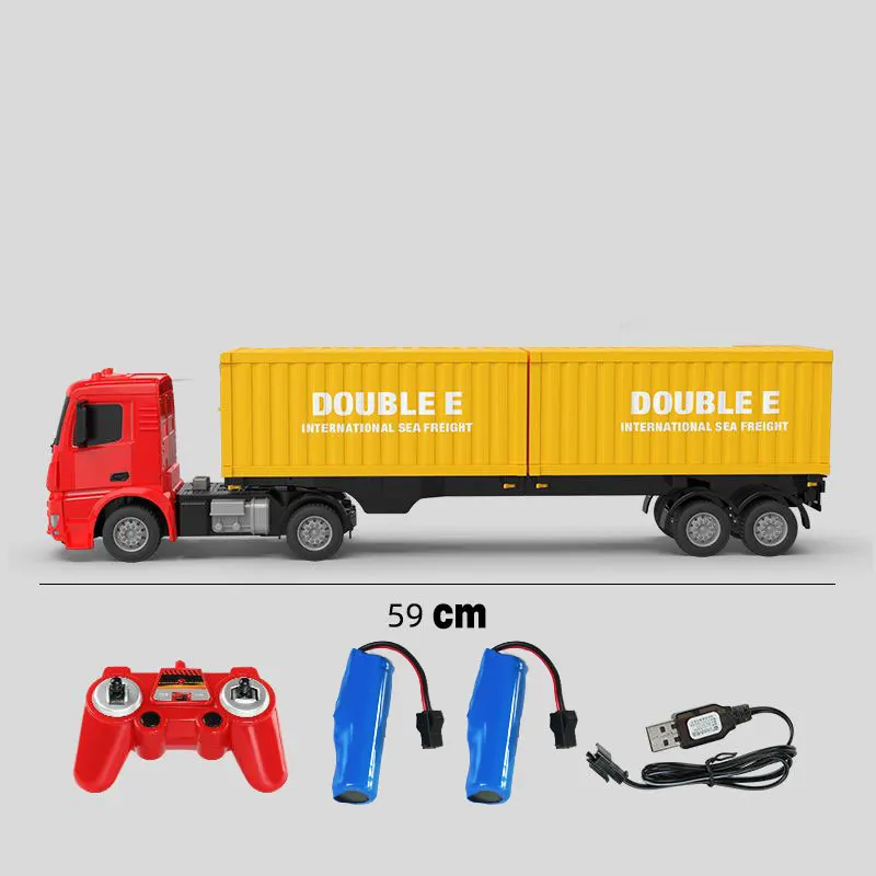 Remote Control Car Big RC Container Truck LED Simulation Engineering ...