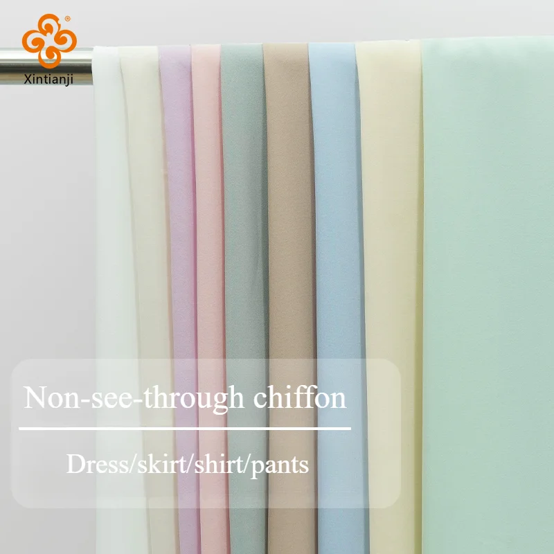 1/3/5 Meters Non-see-through Chiffon Fabric Summer Drape Cloth Clothing ...