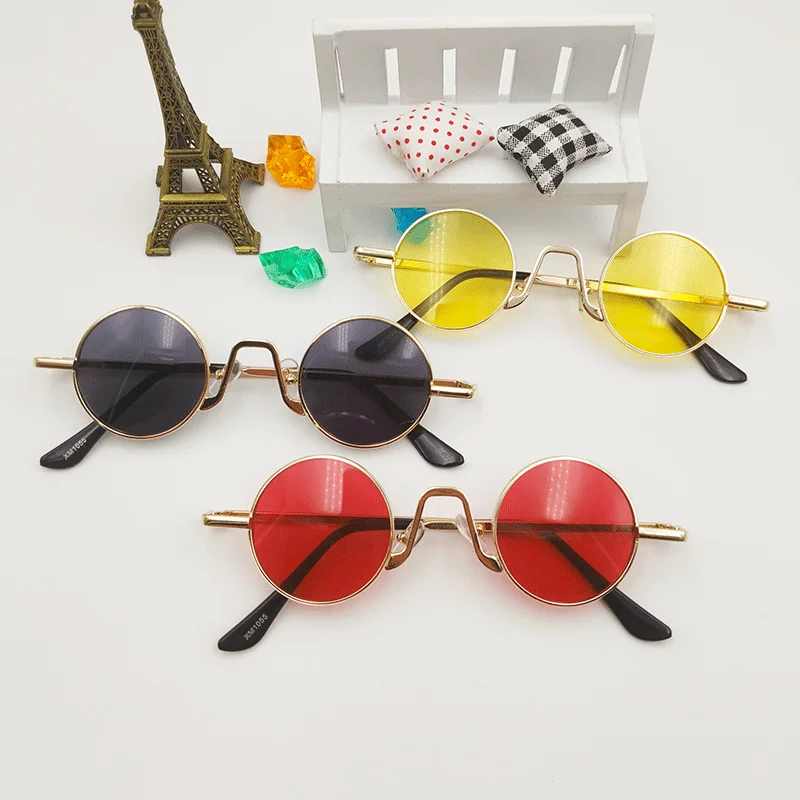 New-Small-Round-Frame-Sunglasses-Men-s-Metal-Frame-Classic-Retro-Sun ...