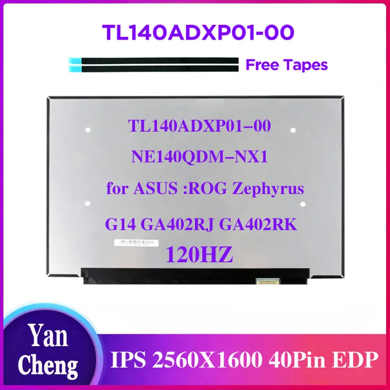 14-Laptop-LCD-Screen-TL140ADXP01-00-NE140QDM-NX1-for-ASUS-ROG-Zephyrus ...