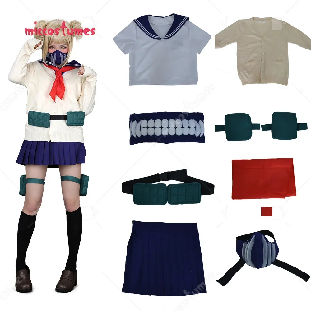 Women-s-Full-Set-Anime-JK-School-Uniform-Cardigan-Cosplay-Costume ...