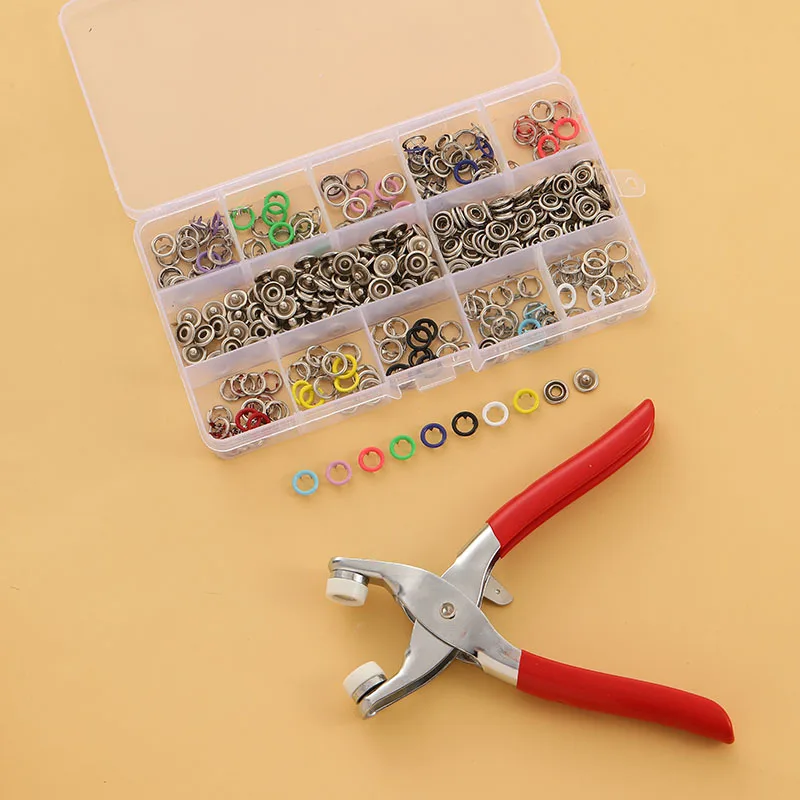 Metal-Snaps-for-Clothes-Button-Tongs-Press-Pliers-Set-Kit-Eyelets ...