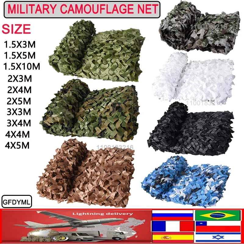 Reinforced-Military-Camo-Net-Garden-Army-Camo-Net-Hunting-Net-White ...